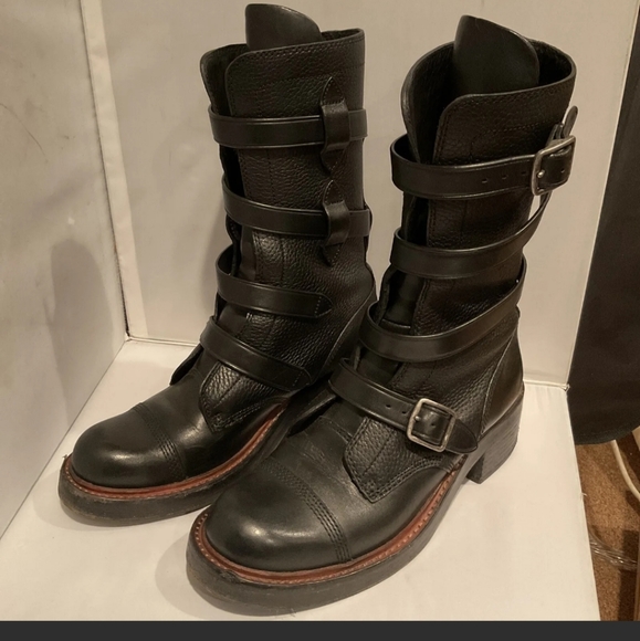 Coach | Shoes | Iso Coach Moto Pebble Boots | Poshmark